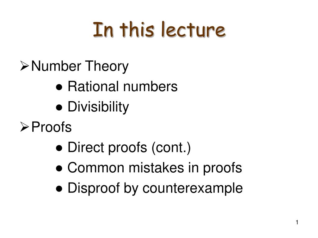 PPT - In this lecture PowerPoint Presentation, free download - ID:1428525