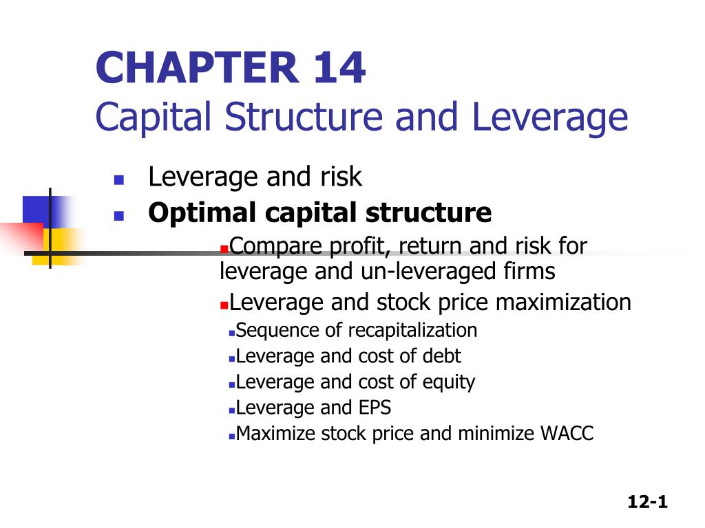 PPT - CHAPTER 14 Capital Structure and Leverage PowerPoint Presentation - ID:1428716