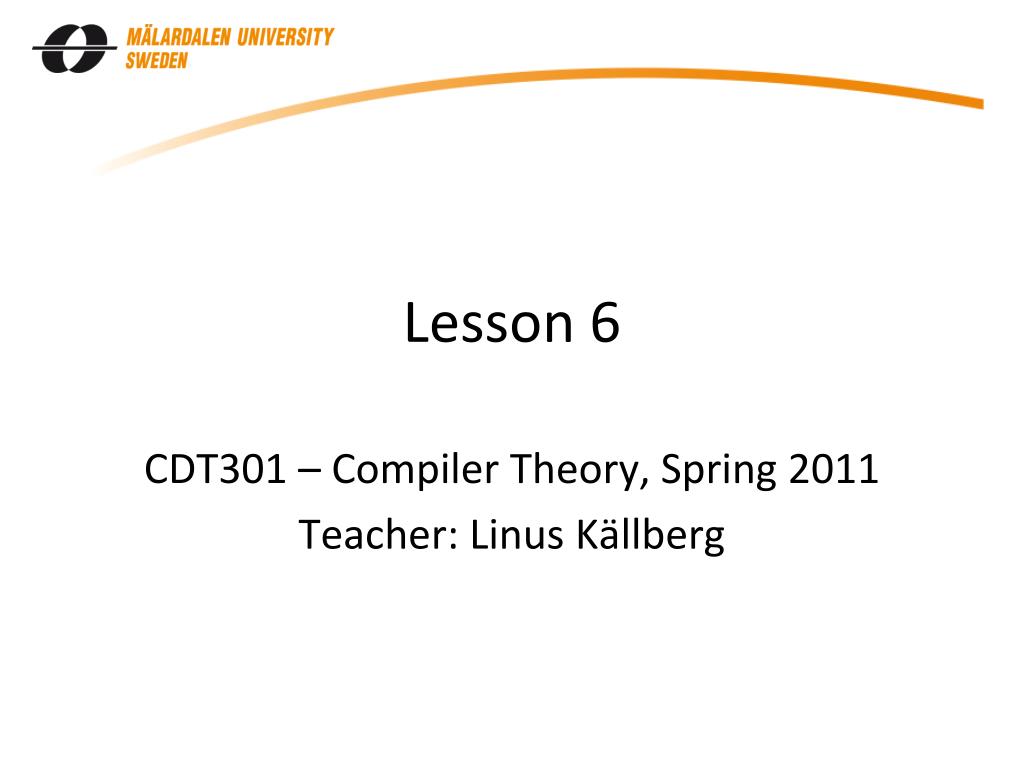 PPT - Lesson 6 PowerPoint Presentation, free download - ID:1428766