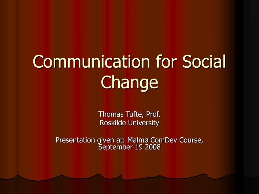 PPT - Communication for Social Change PowerPoint Presentation, free ...