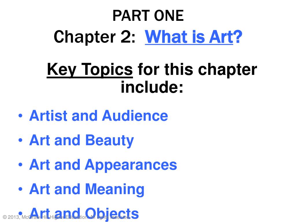 PPT - PART ONE Chapter 2: What is Art ? PowerPoint Presentation, free ...