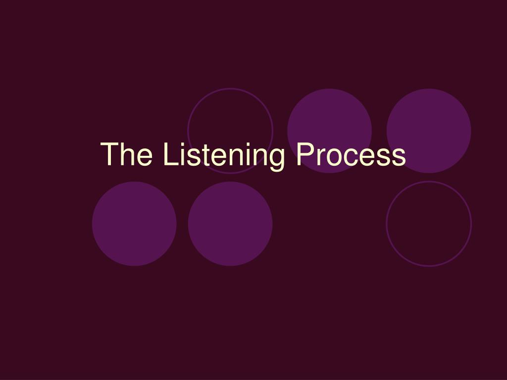 PPT - The Listening Process PowerPoint Presentation, free download - ID ...