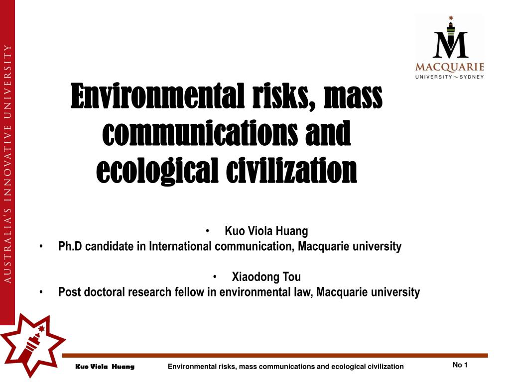PPT - Environmental risks, mass communications and ecological ...