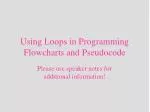 PPT - Pseudocode and Flowcharts PowerPoint Presentation, free download ...
