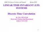PPT - LECTURE 05: CONVOLUTION OF DISCRETE-TIME SIGNALS PowerPoint ...
