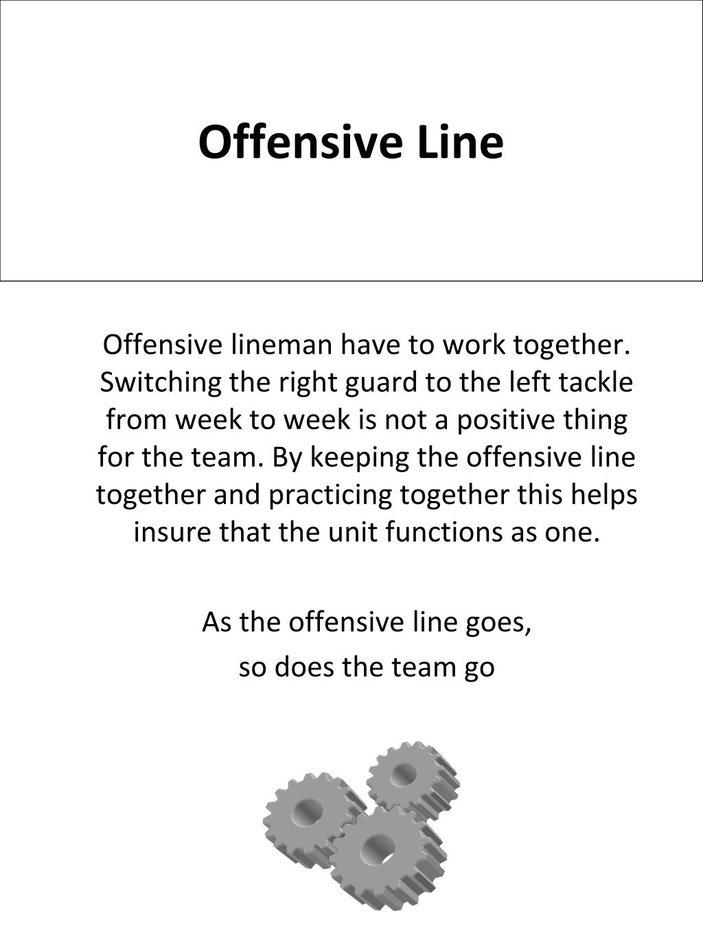 PPT - Offensive Line PowerPoint Presentation, free download - ID:1433970