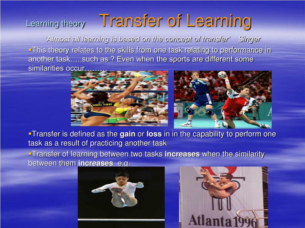 PPT - Learning theory Transfer of Learning PowerPoint Presentation ...