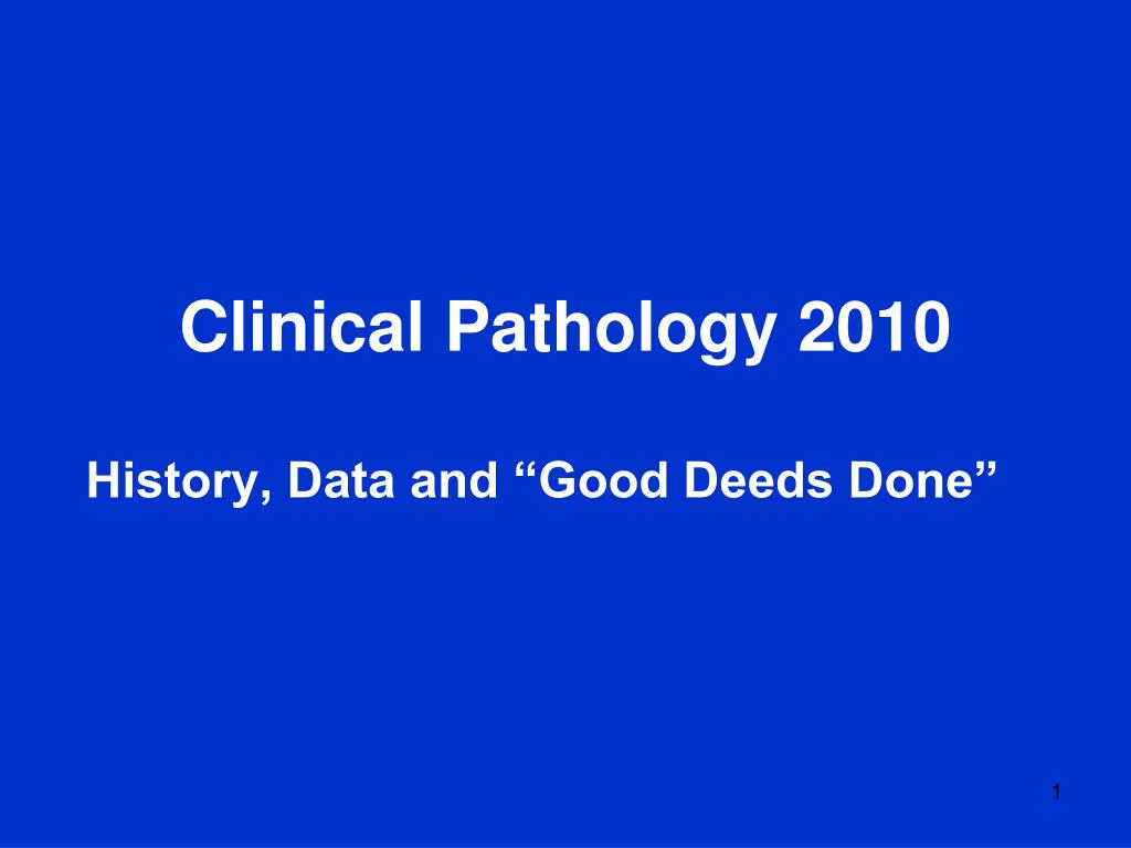 PPT - Clinical Pathology 2010 PowerPoint Presentation, free download ...