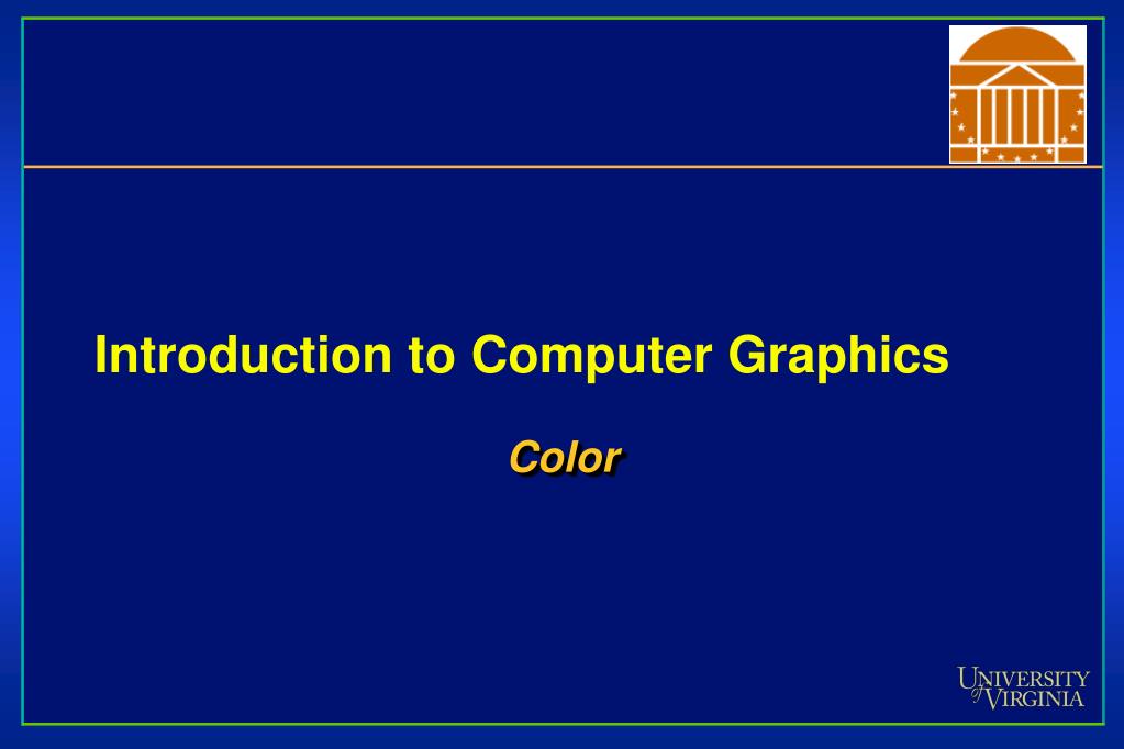 PPT - Introduction to Computer Graphics PowerPoint Presentation, free ...