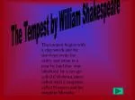 PPT - The Tempest by William Shakespeare PowerPoint Presentation, free ...