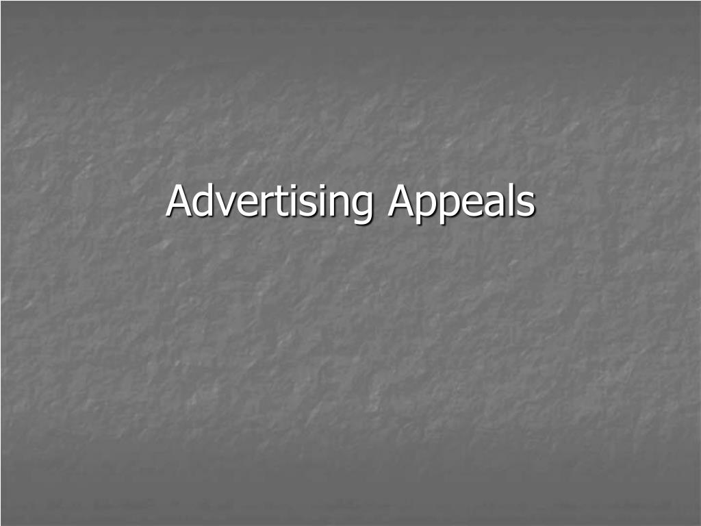 PPT - Advertising Appeals PowerPoint Presentation, free download - ID ...