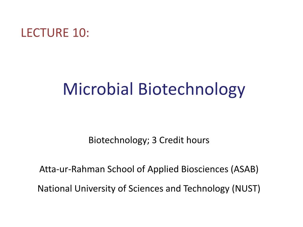 PPT - Microbial Biotechnology PowerPoint Presentation, free download ...
