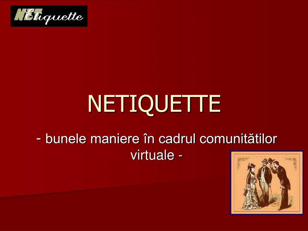 PPT - NETIQUETTE PowerPoint Presentation, free download - ID:1444905