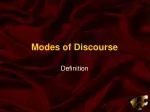 PPT - The Four Modes of Discourse PowerPoint Presentation, free ...