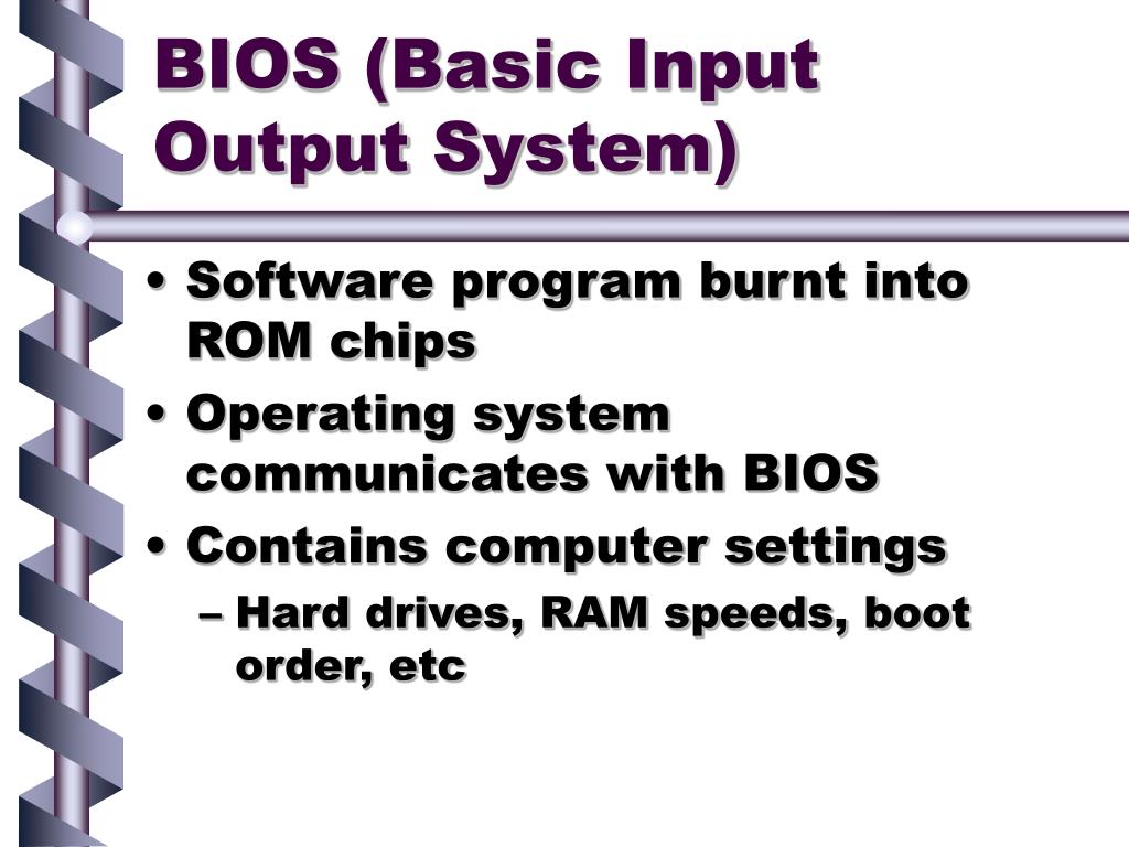 PPT - BIOS (Basic Input Output System) PowerPoint Presentation, free ...