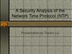 PPT - Network Time Protocol - NTP PowerPoint Presentation, free download - ID:1813913