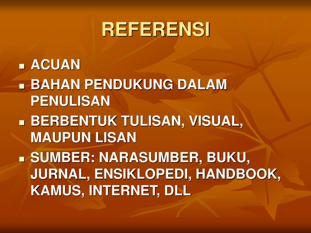PPT - REFERENSI PowerPoint Presentation, free download - ID:1449000