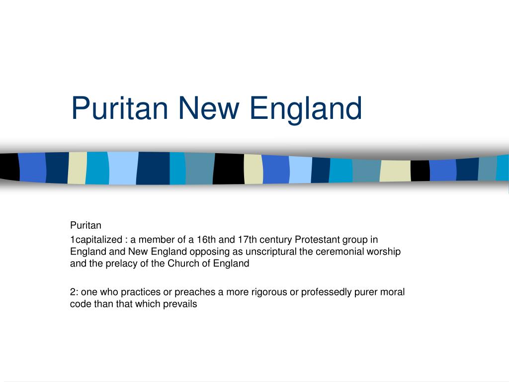 PPT - Puritan New England PowerPoint Presentation, free download - ID ...