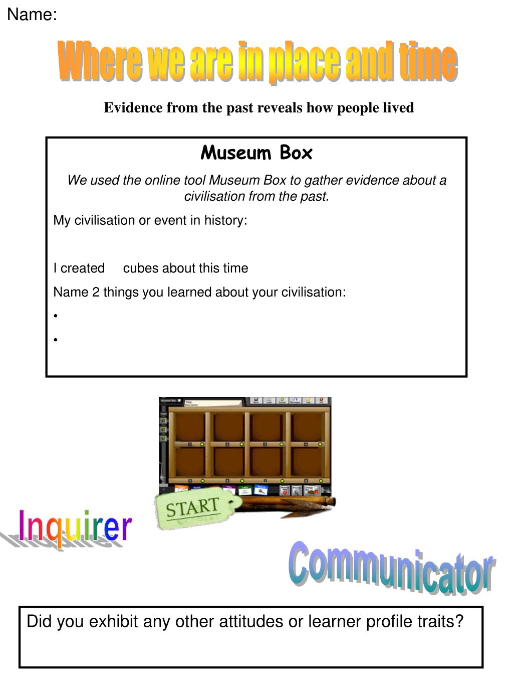 PPT - Where we are in place and time PowerPoint Presentation, free ...