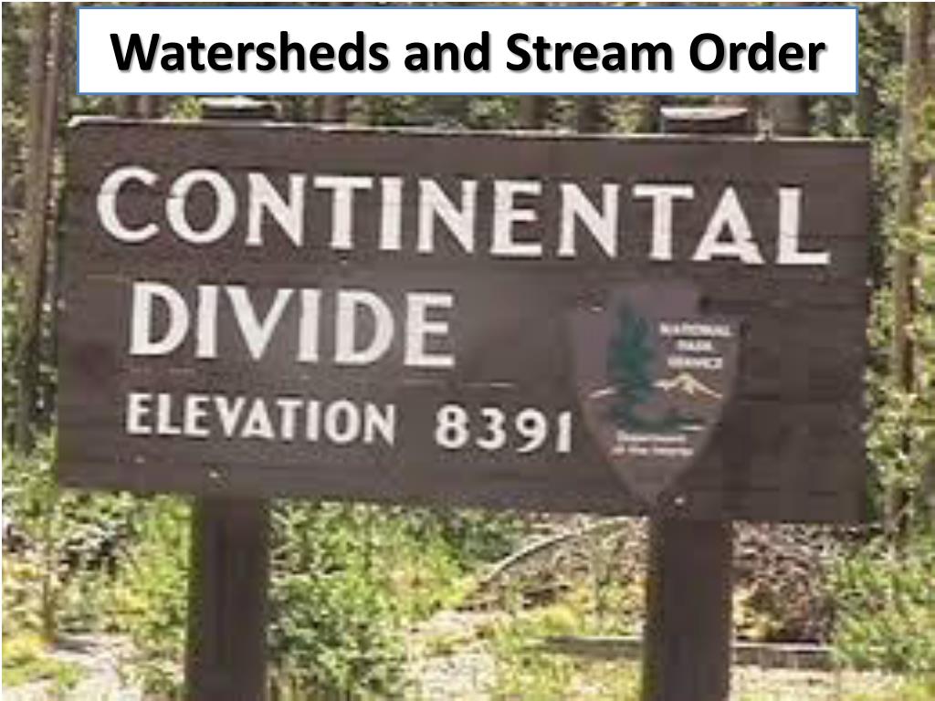 PPT - Watersheds and Stream Order PowerPoint Presentation, free ...
