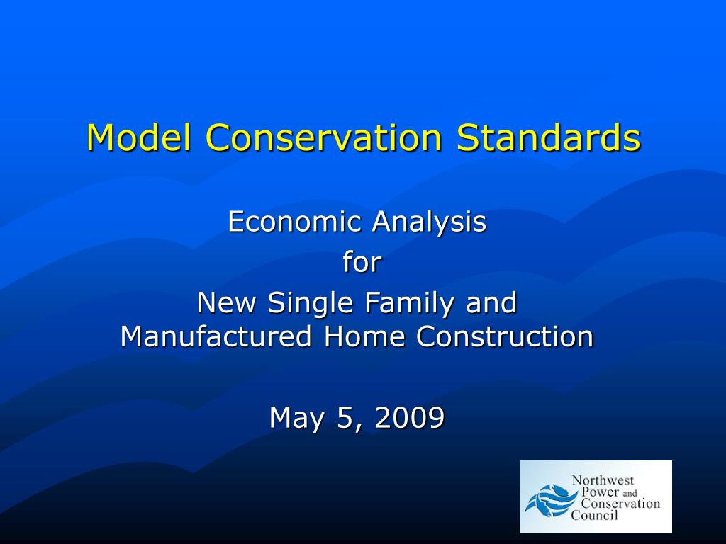 PPT - Model Conservation Standards PowerPoint Presentation, free ...