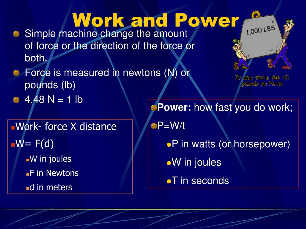 PPT - Work and Power PowerPoint Presentation, free download - ID:1451274