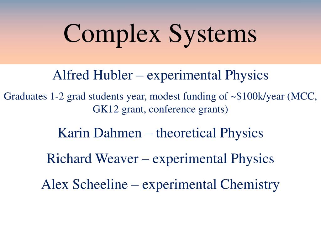 PPT - Complex Systems PowerPoint Presentation, free download - ID:1451731