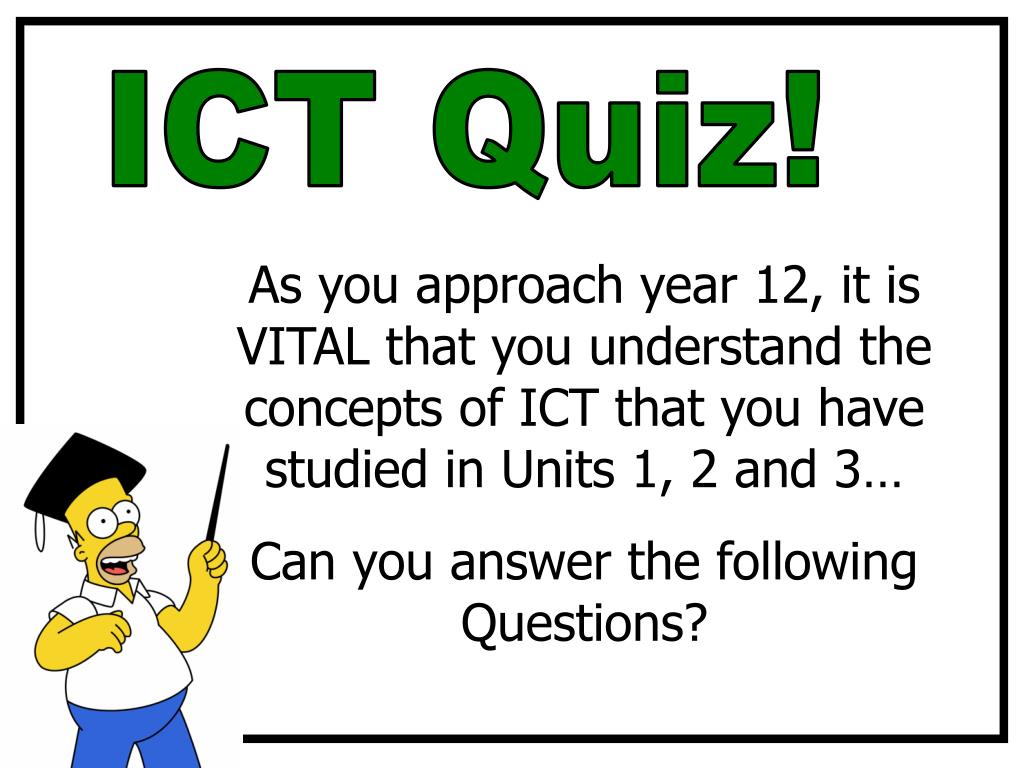 PPT - ICT Quiz! PowerPoint Presentation, free download - ID:1451924