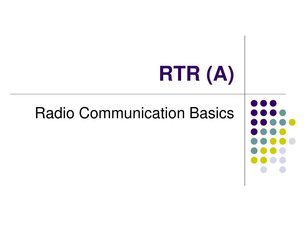 PPT - RTR (A) PowerPoint Presentation, free download - ID:1452323