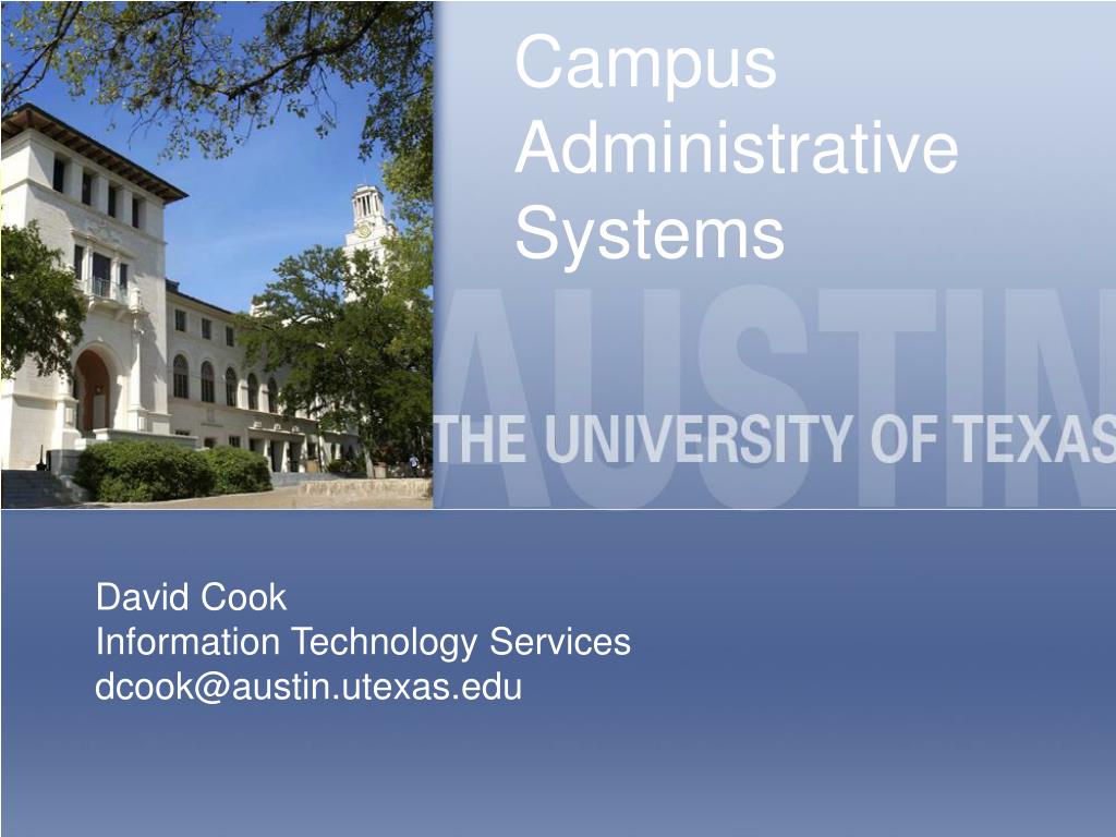 PPT - Campus Administrative Systems PowerPoint Presentation, free ...
