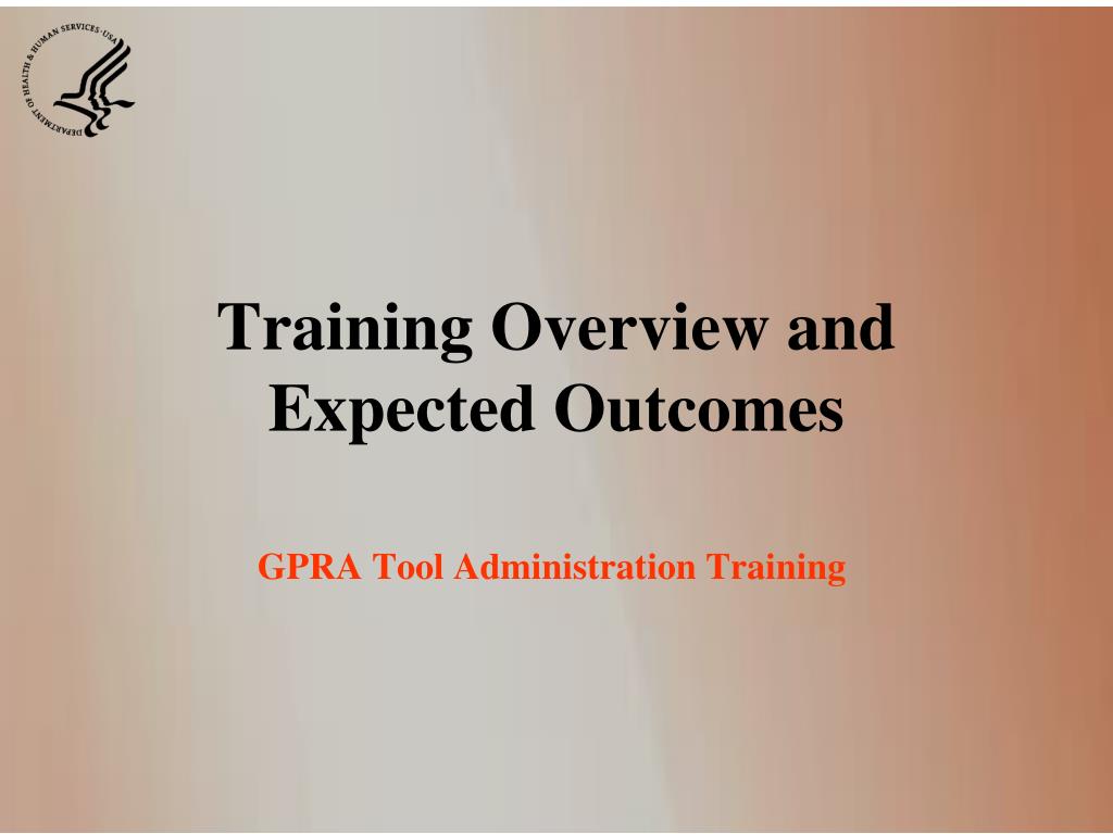 PPT - Training Overview and Expected Outcomes PowerPoint Presentation ...