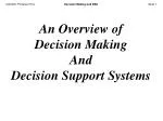 PPT - Decision Support Systems Concepts, Methodologies, and ...