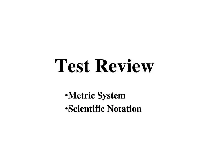 PPT Test Review PowerPoint Presentation Free Download ID 1454039 PPT Test Review PowerPoint Presentation Free Download ID 1454039