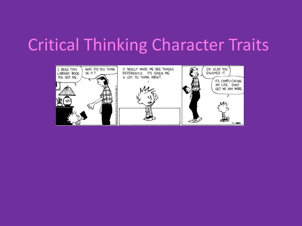PPT - Critical Thinking Character Traits PowerPoint Presentation, free ...