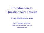 PPT - Introduction to Questionnaire Design PowerPoint Presentation ...