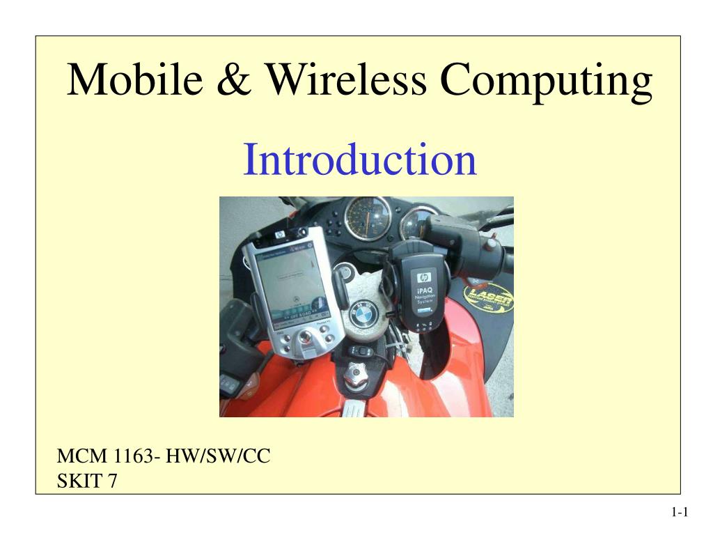 PPT - Mobile & Wireless Computing Introduction PowerPoint Presentation ...