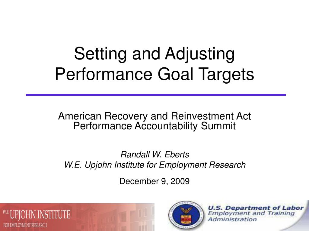 PPT - Setting and Adjusting Performance Goal Targets PowerPoint ...