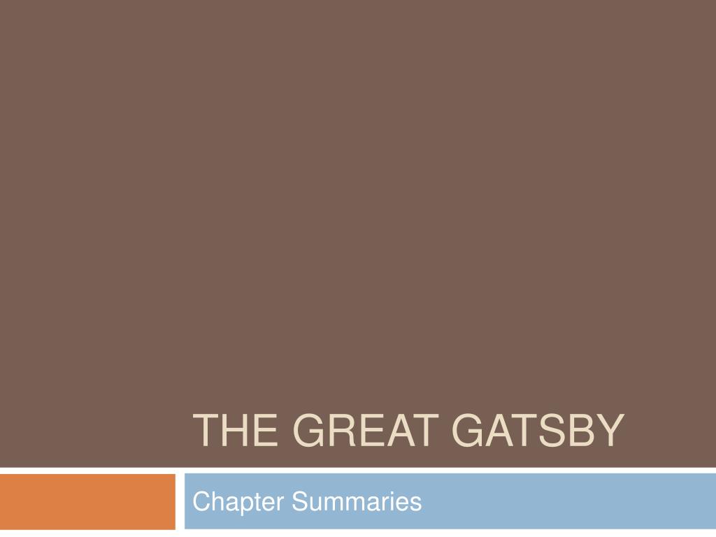 PPT - The Great Gatsby PowerPoint Presentation, free download - ID:1457532