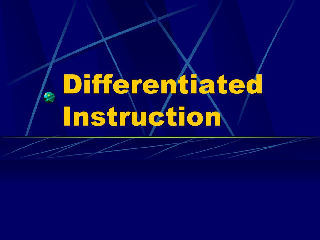 PPT - Differentiated Instruction PowerPoint Presentation, free download ...