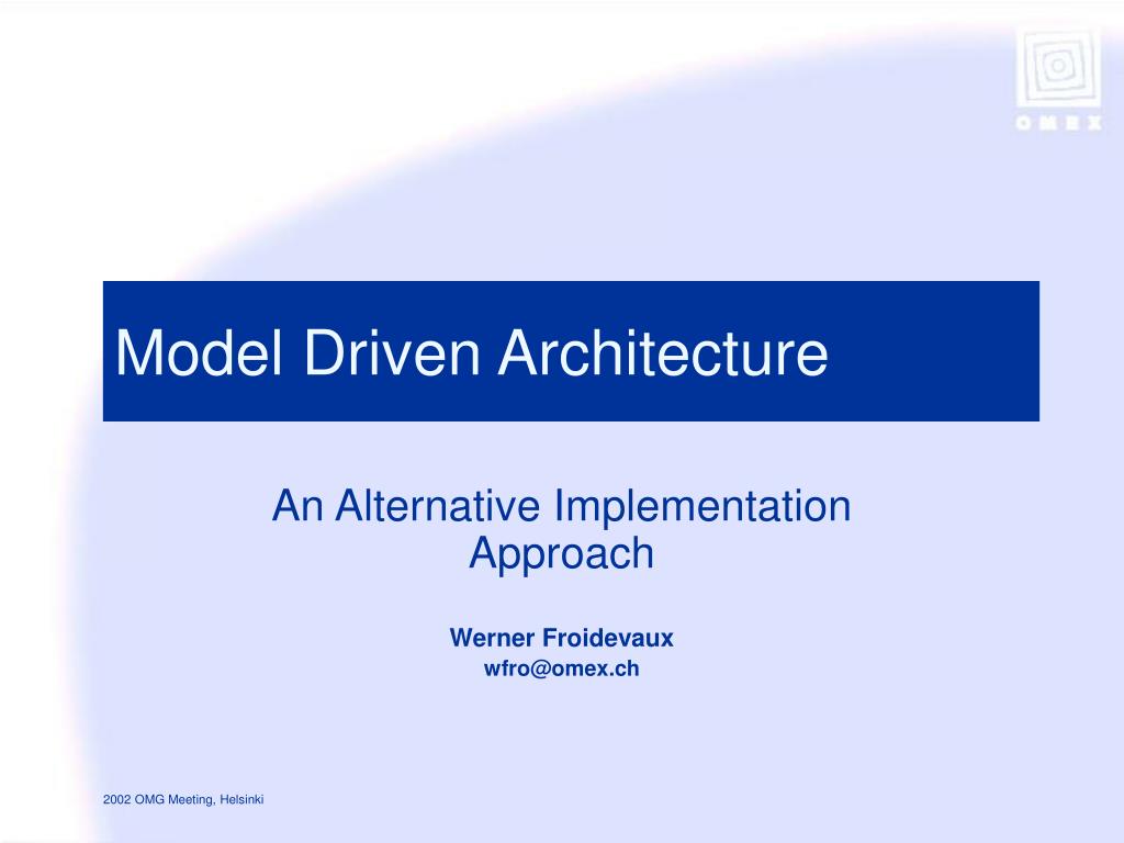 PPT - Model Driven Architecture PowerPoint Presentation, free download ...