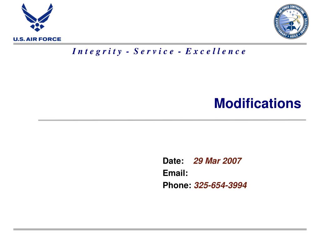 PPT - Modifications PowerPoint Presentation, free download - ID:1459632