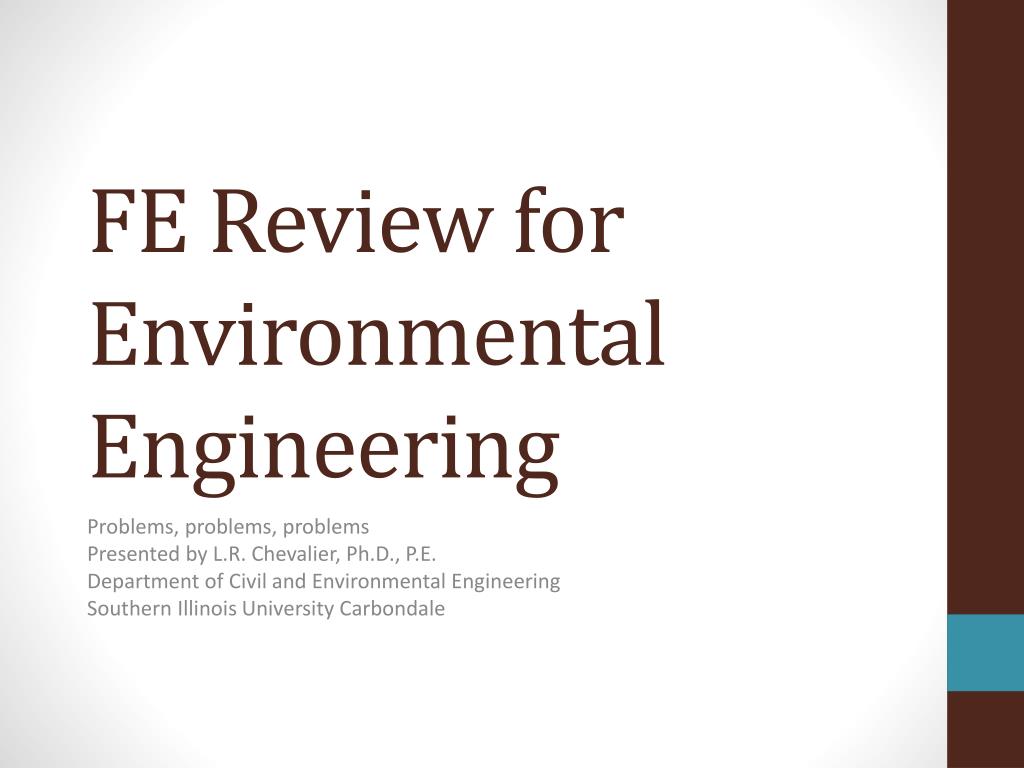 PPT - FE Review for Environmental Engineering PowerPoint Presentation ...