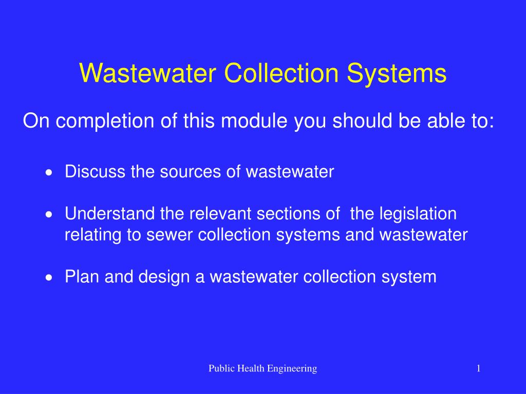 PPT - Wastewater Collection Systems PowerPoint Presentation, free ...