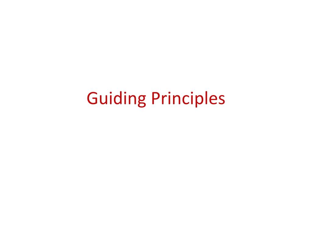 PPT - Guiding Principles PowerPoint Presentation, free download - ID ...
