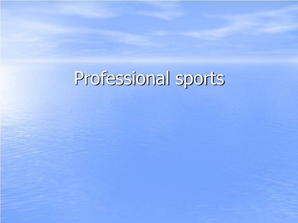 PPT - Professional sports PowerPoint Presentation, free download - ID ...