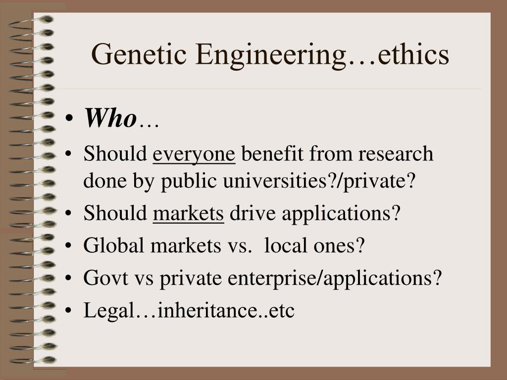PPT - Genetic Engineering…ethics PowerPoint Presentation, free download ...