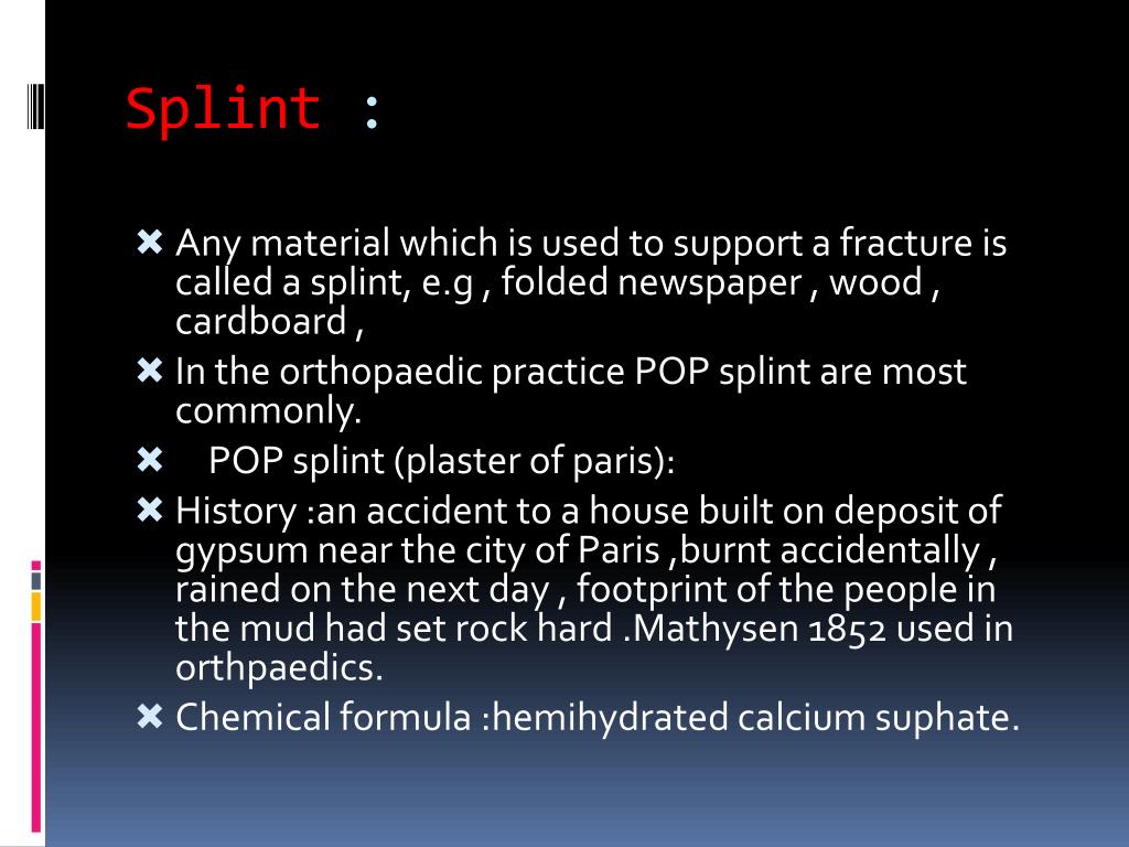 PPT - Splint : PowerPoint Presentation, free download - ID:1462870
