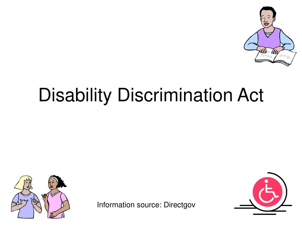 PPT - Disability Discrimination Act PowerPoint Presentation, free ...