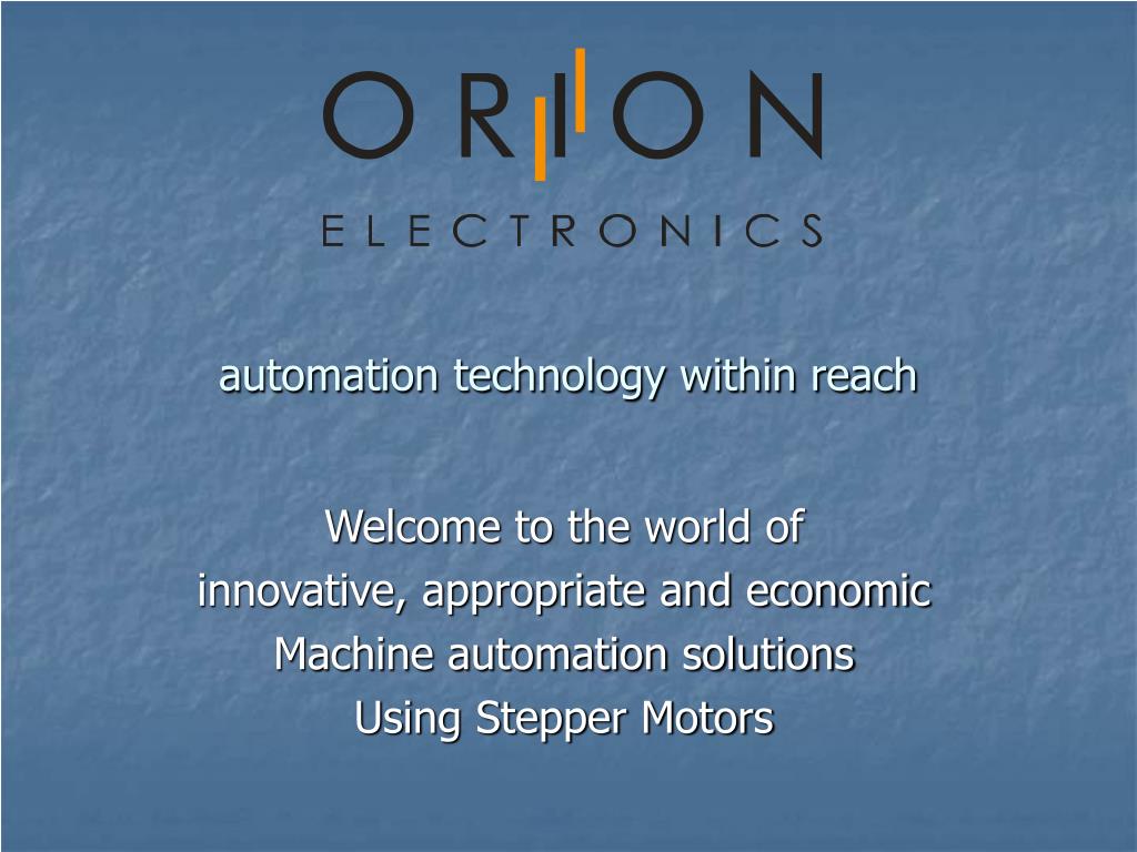 PPT - automation technology within reach PowerPoint Presentation, free ...