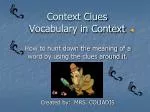 PPT - Vocabulary in Context PowerPoint Presentation, free download - ID ...